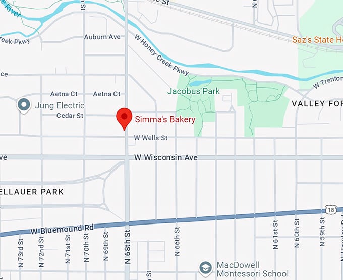 simma's bakery map
