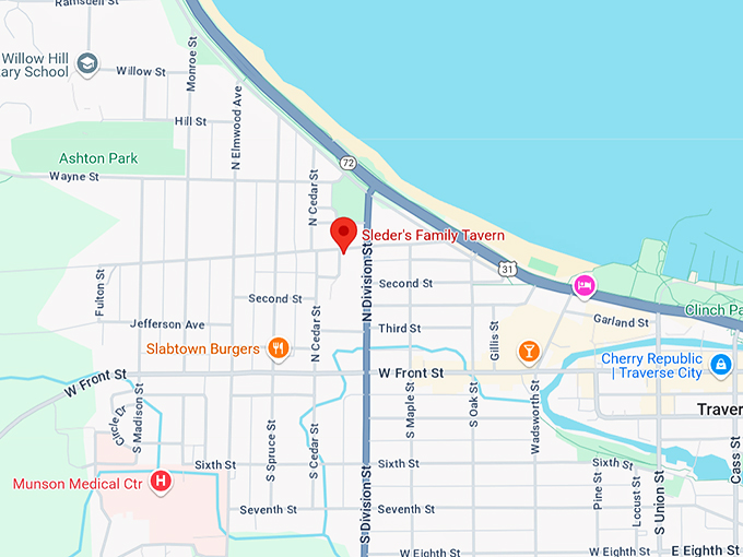 sleder's family tavern 10 map