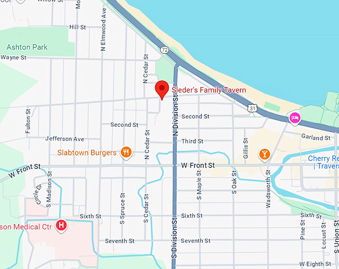sleder's family tavern 10 map