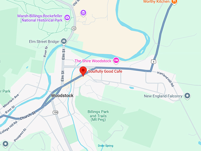 soulfully good cafe 10 map