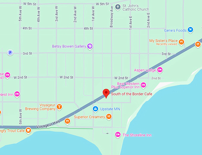 south of the border cafe 10 map