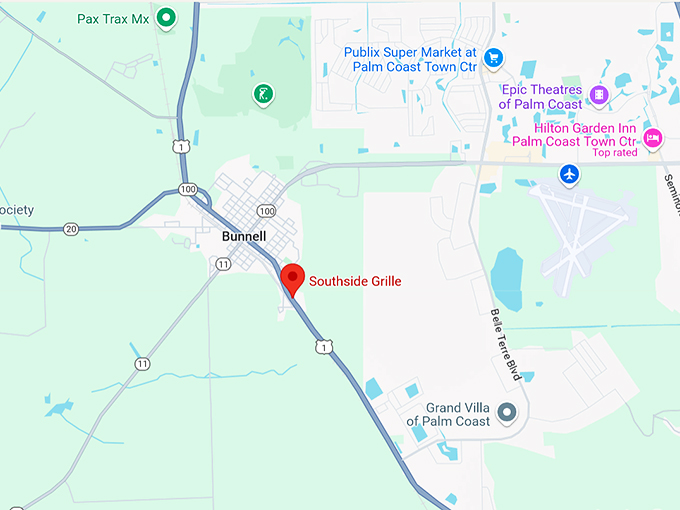 southside grille 10 map