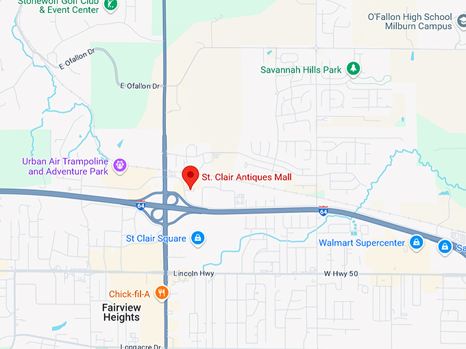 st. clair antiques mall 10 map