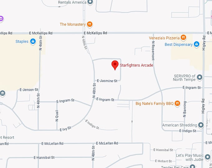 starfighters arcade 10 map