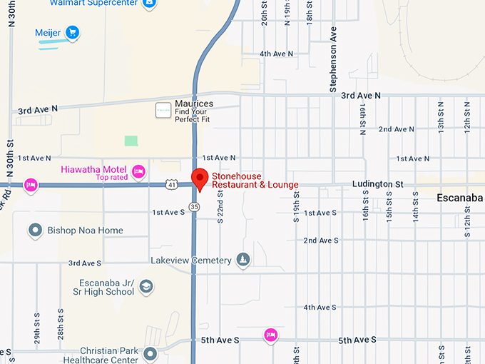 stonehouse restaurant & lounge 10 map