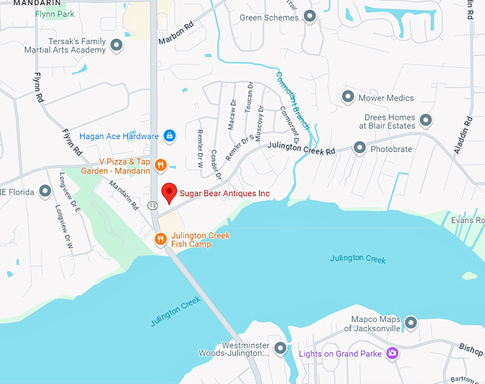 sugar bear antiques inc. 10 map