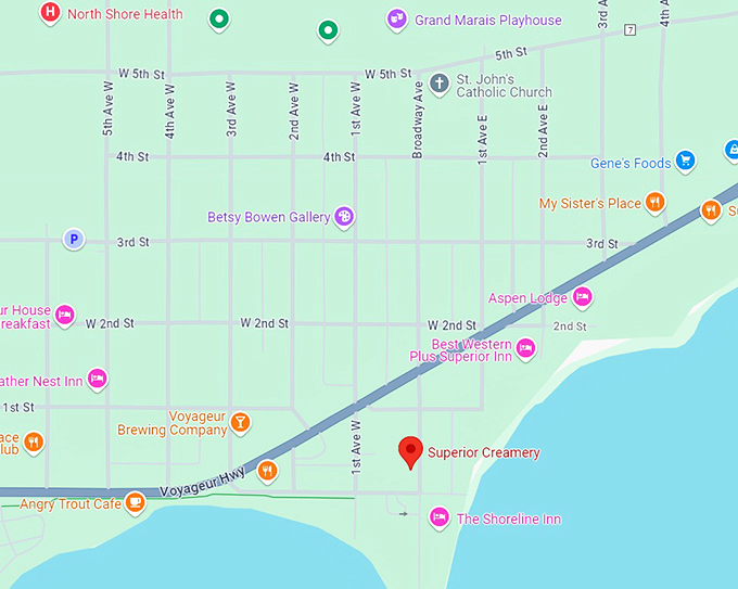 superior creamery 10 map