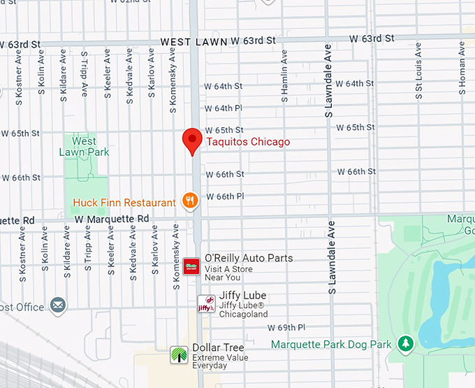 taquitos chicago 10 map