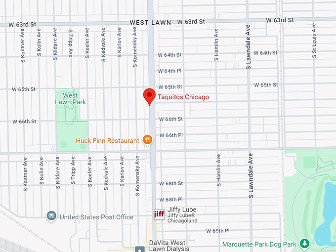 taquitos chicago 10 map