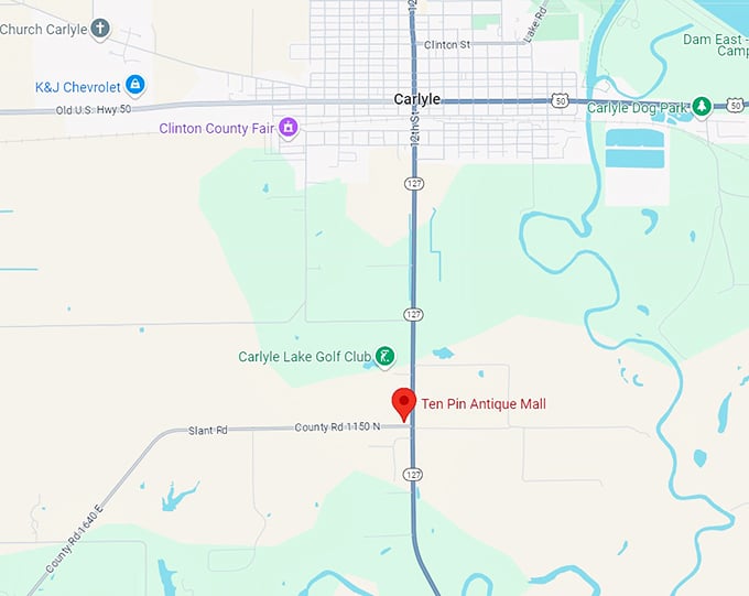 ten pin antique mall 10 map