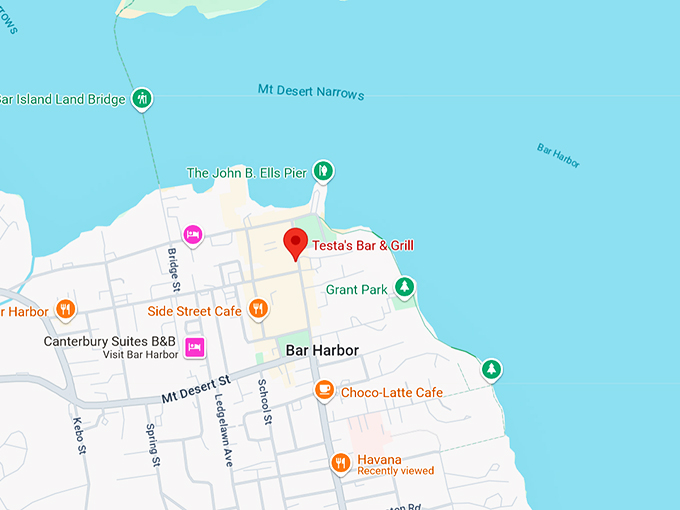 testa's bar & grill 10 map