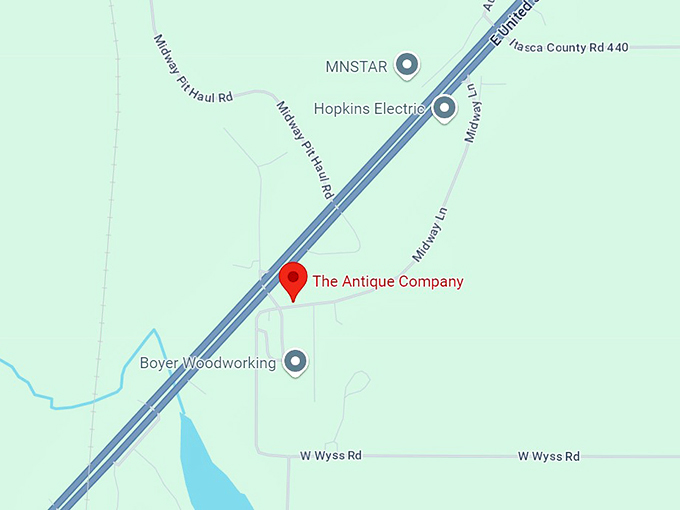 the antique company 10 map