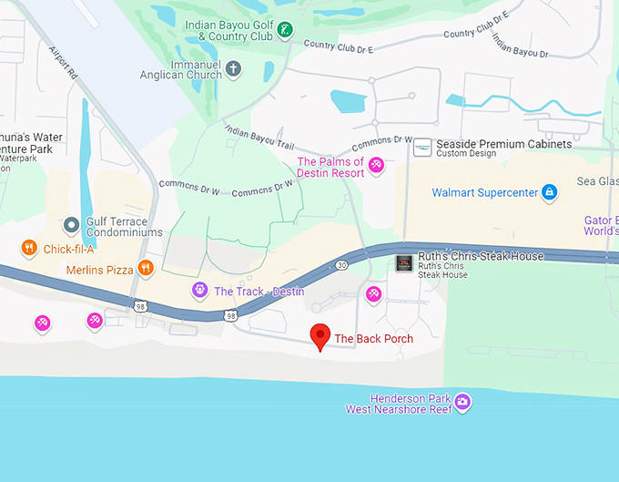 the back porch 10 map