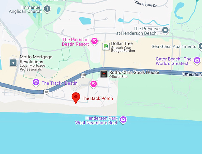 the back porch 10 map