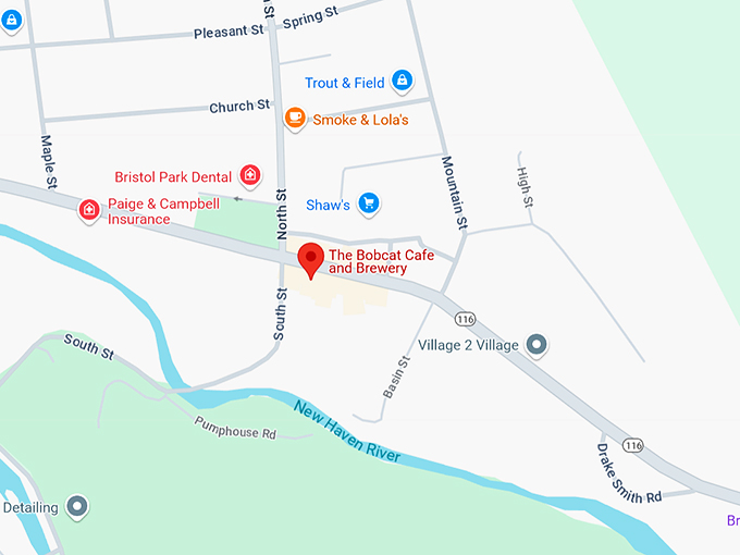 the bobcat cafe and brewery 10 map