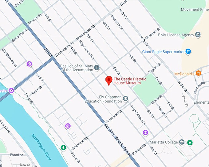 the castle historic house museum 10 map