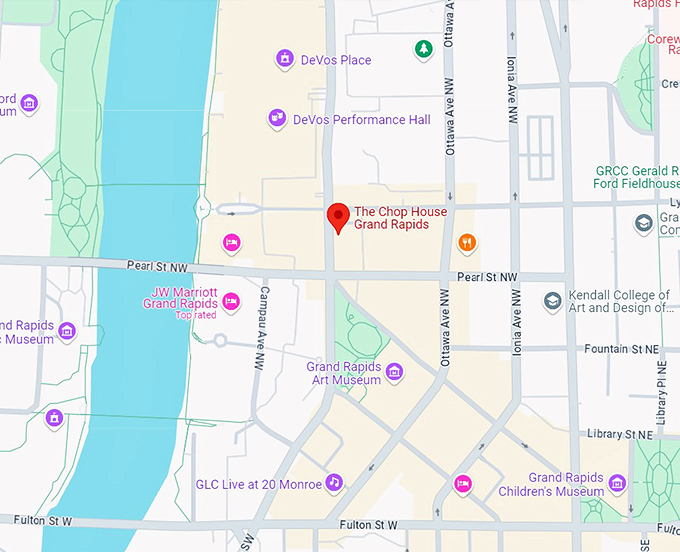 the chop house grand rapids 10 map