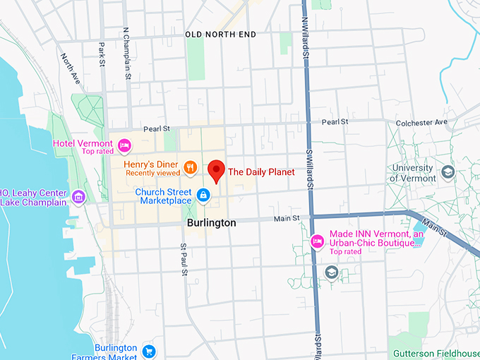 the daily planet map