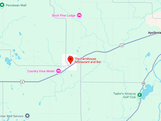 the farmhouse restaurant 10 map