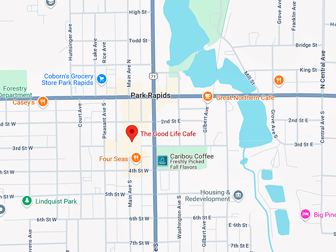 the good life cafe 10 map