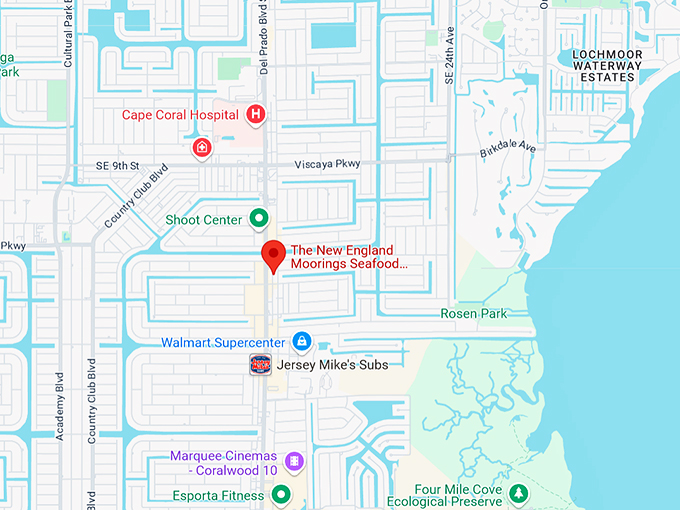 the new england moorings 10 map