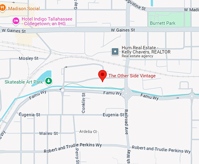 the other side vintage 10 map