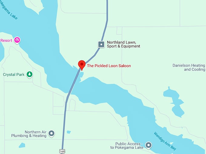 the pickled loon saloon 10 map