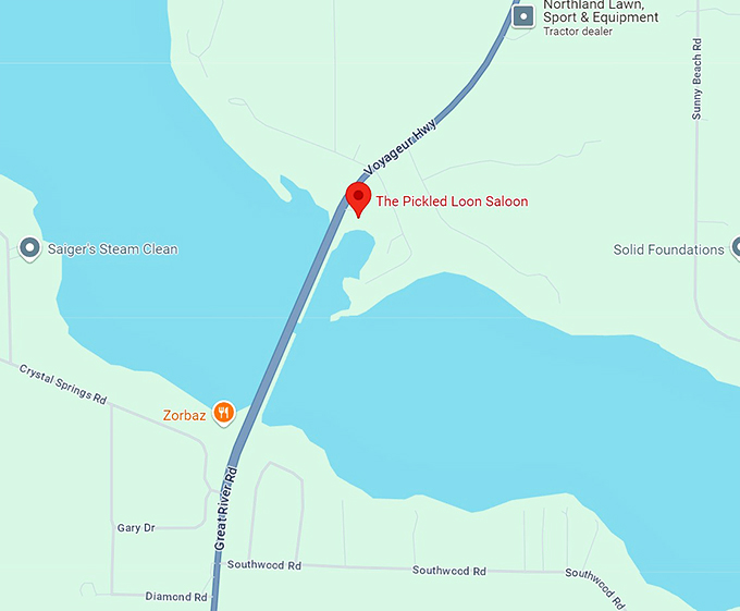 the pickled loon saloon 10 map