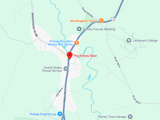 the putney diner 10 map