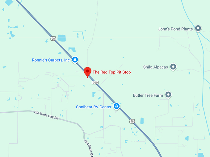 the red top pit stop 10 map