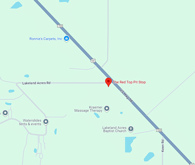 the red top pit stop 10 map