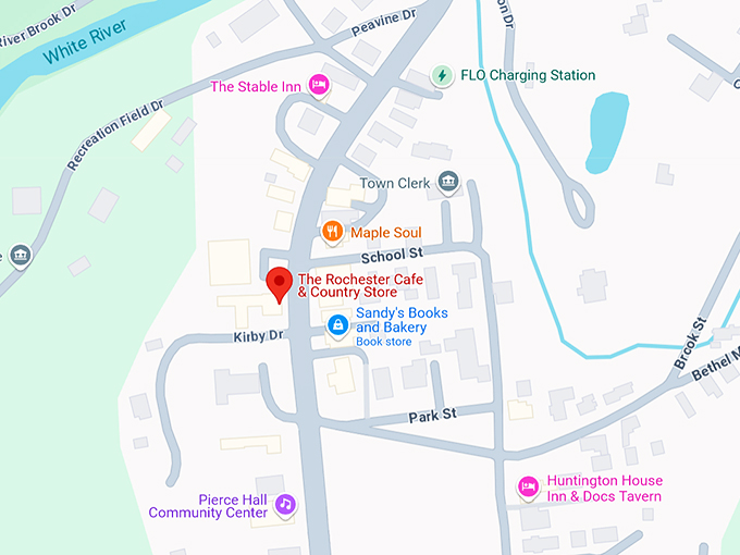 the rochester cafe & country store 10 map