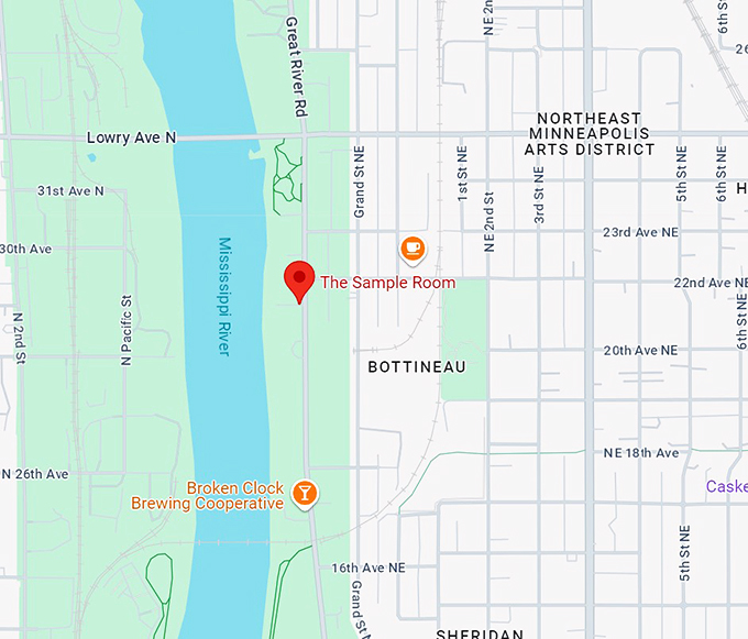 the sample room 10 map