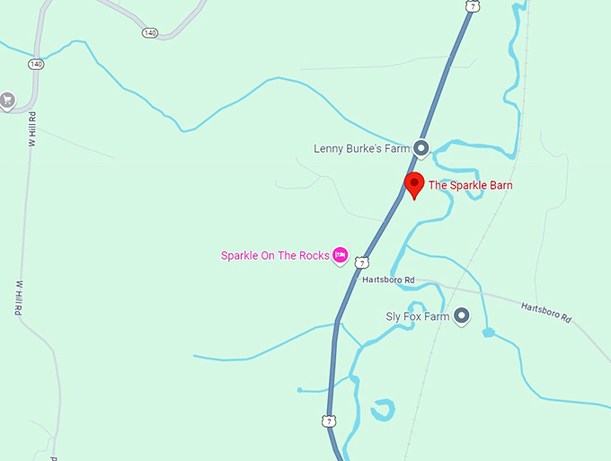 the sparkle barn map