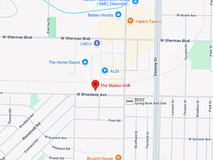 the station grill 10 map