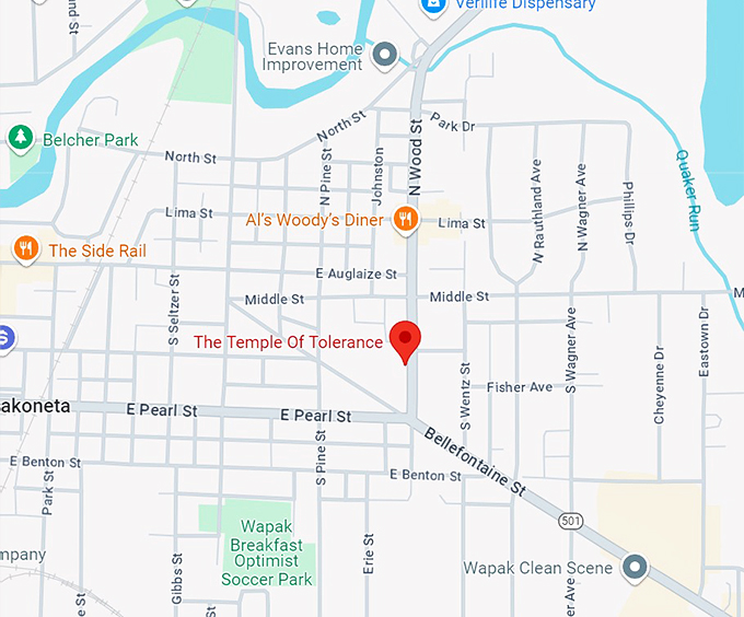 the temple of tolerance map