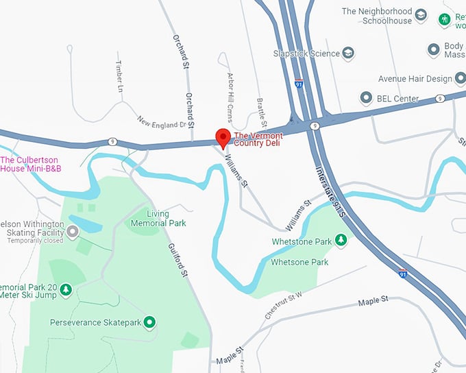 the vermont country deli 10 map