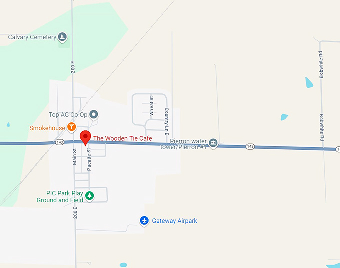 the wooden tie cafe 10 map