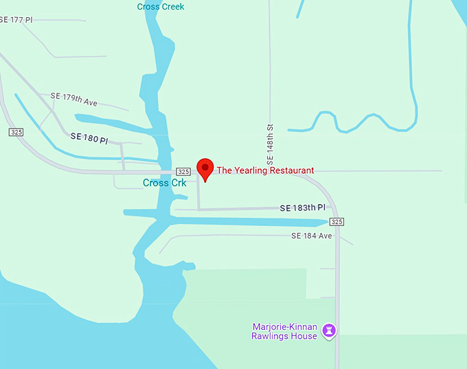 the yearling restaurant 10 map