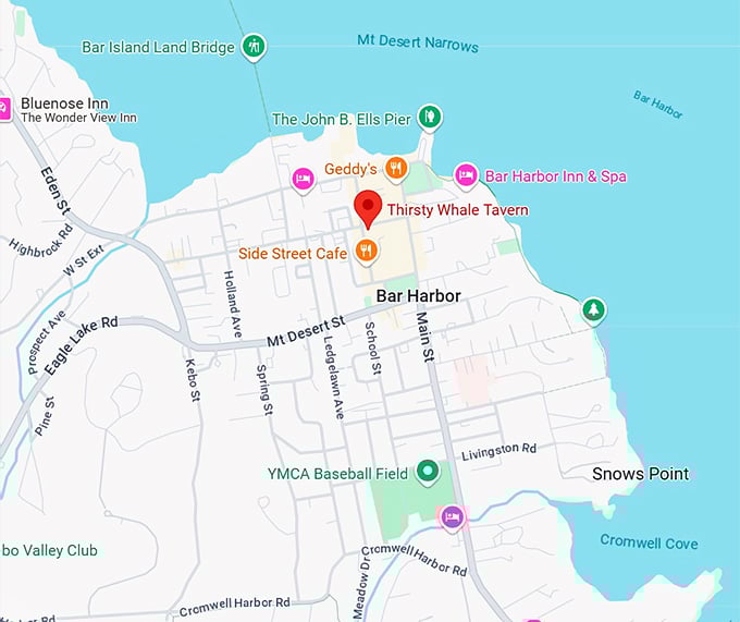 thirsty whale tavern map