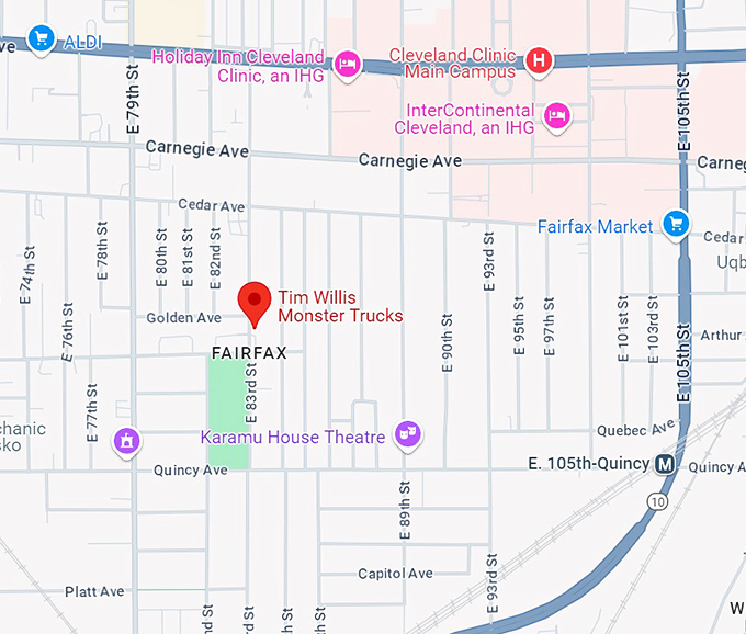 tim willis monster trucks 10 map