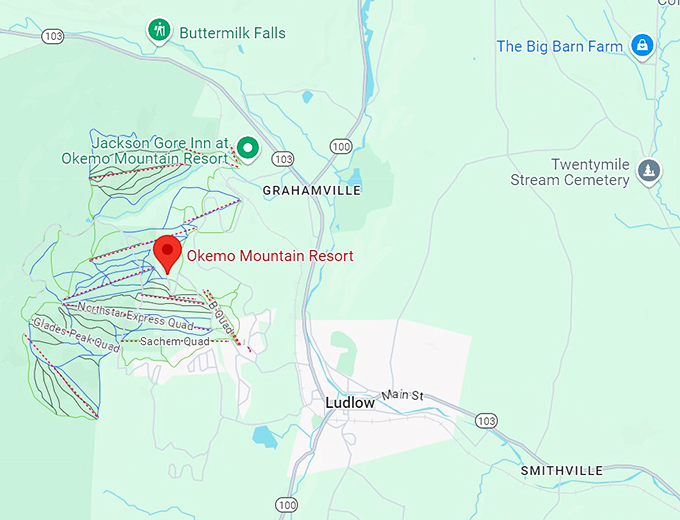 timber ripper mountain coaster at okemo mountain resort 10 map