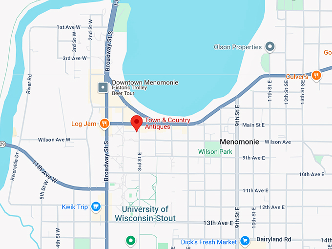 town & country antiques 10 map