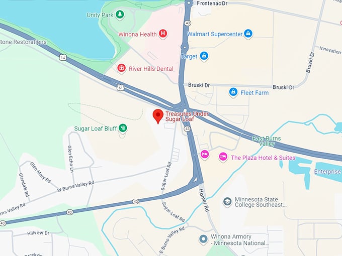 treasures under sugar loaf 10 map