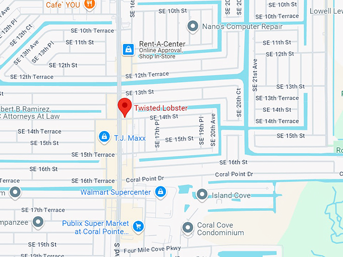 twisted lobster 10 map