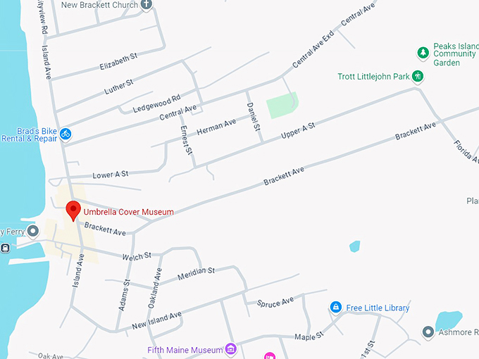 umbrella cover museum map