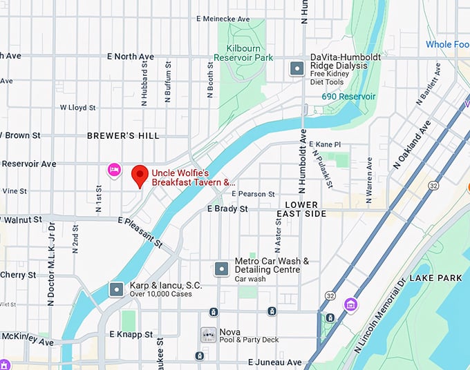 uncle wolfie&rsquo;s breakfast tavern 10 map