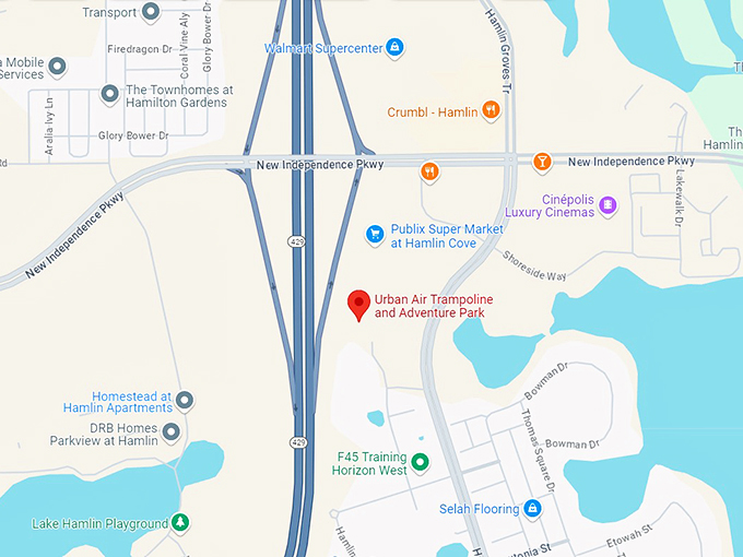 urban air trampoline and adventure park 10 map