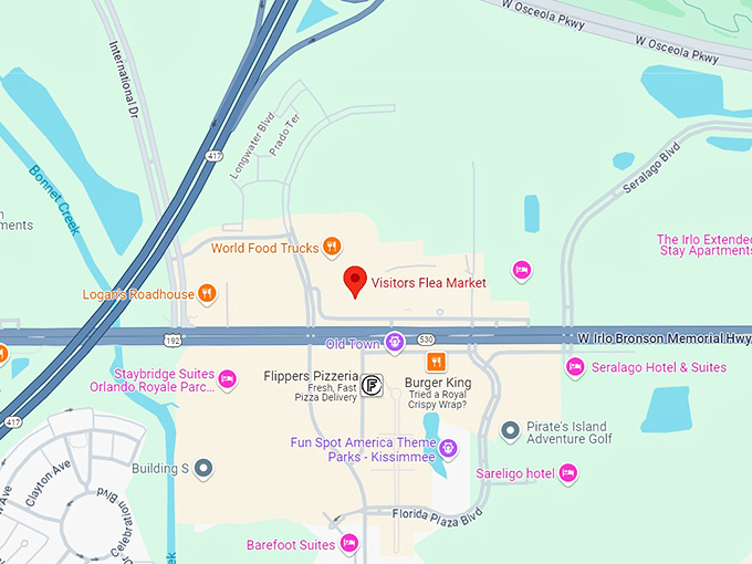 visitors flea market 10 map