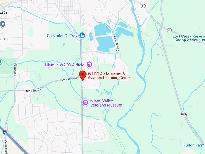 waco air museum 10 map